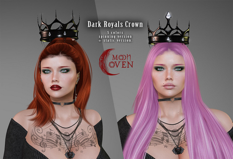 Second Life Marketplace - Moon Coven: Dark Royals Crown
